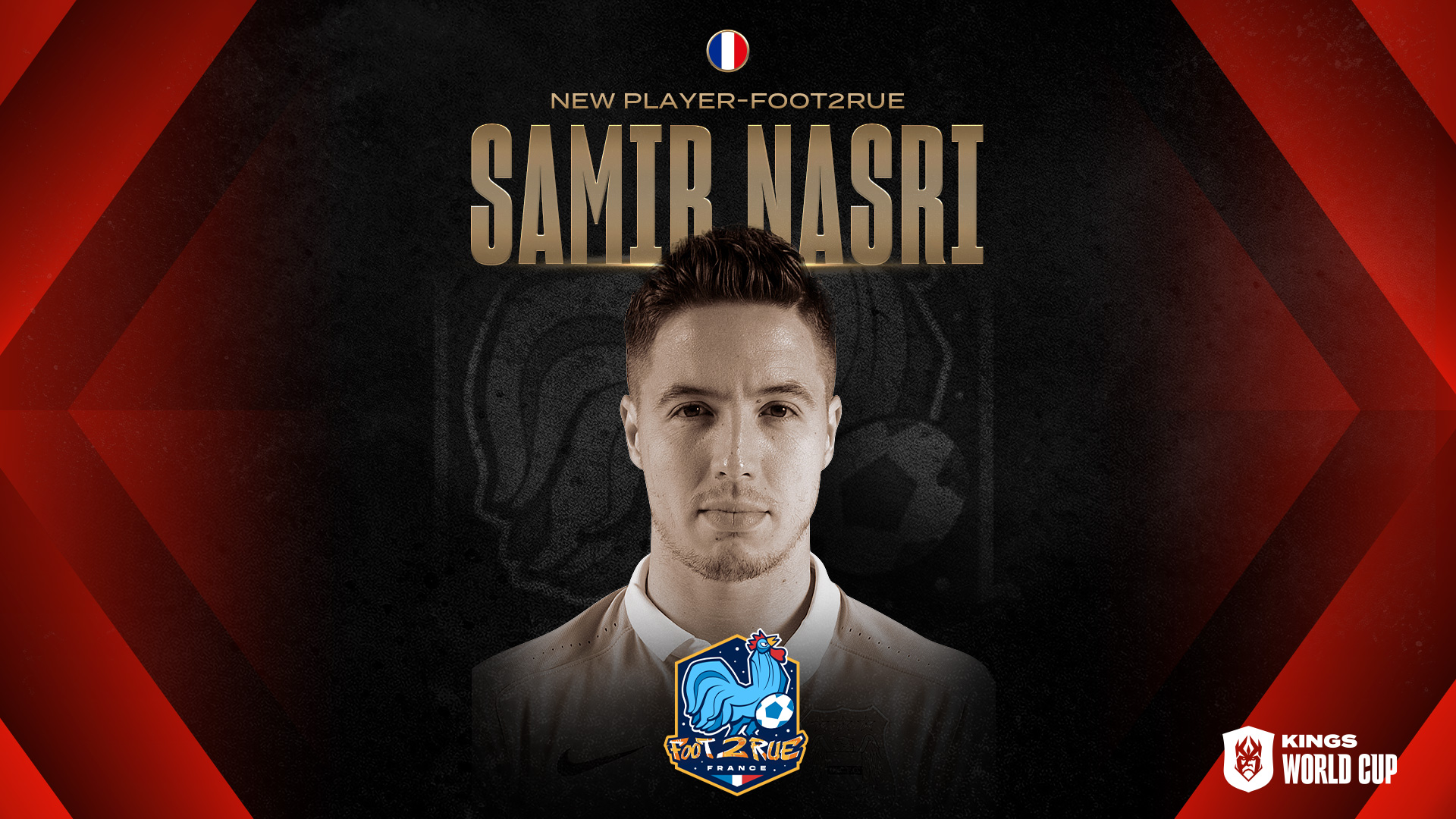 Amine anuncia a Nasri para FOOT2RUE en la Kings World Cup | Kings League Spain