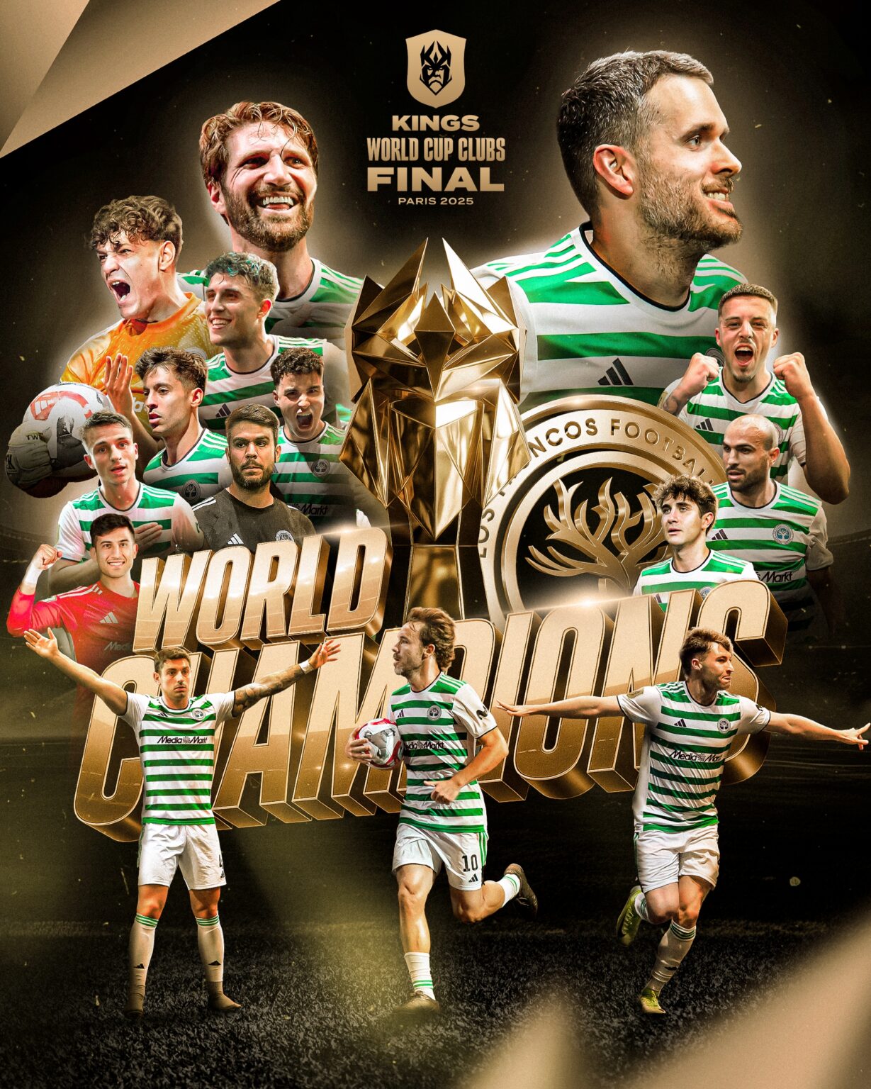 Los Troncos FC, champions of the Kings World Cup Clubs Paris 2025 ...